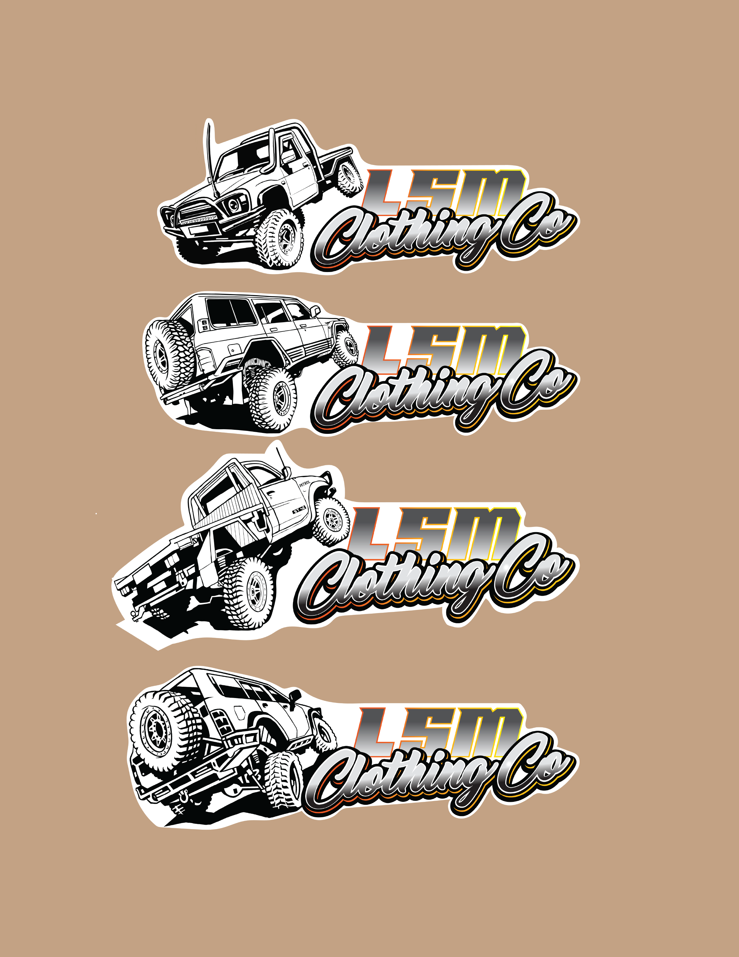 Stickers - Trucks, Cars, Bikes, Animals, 4WD's and more – LSM Clothing Co.